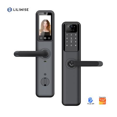 China Tuya Smart Door Lock with Fingerprint Face Recognition WiFi Bluetooth for sale