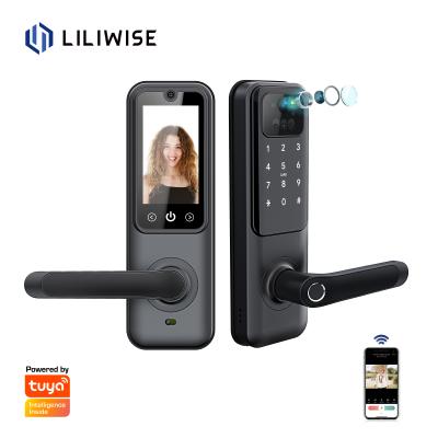 China Tuya Smart Door Lock with 3D Face Recognition and Fingerprint for sale