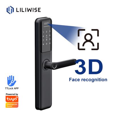 China Tuya Smart Door Lock with 3D Face Recognition WiFi Bluetooth for sale