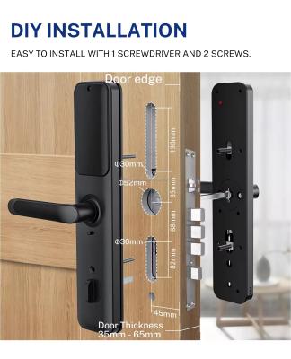 China Smart Door Lock with 3D Face Recognition WiFi Bluetooth Fingerprint for sale