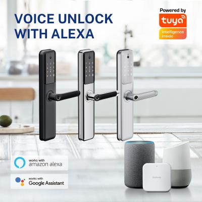 China Tuya Smart Door Lock with 3D Face Recognition and Fingerprint for sale