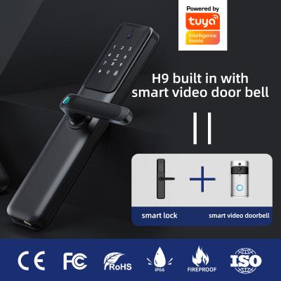 China Tuya Smart Door Lock with 3D Face Recognition WiFi Bluetooth for sale