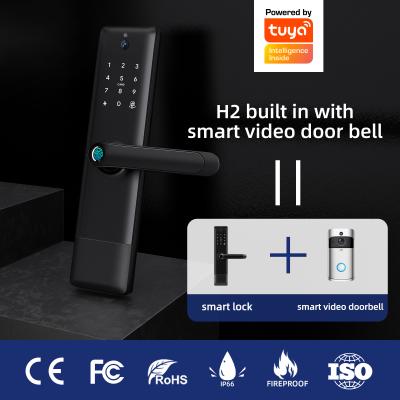 China Tuya Smart Door Lock with Camera WiFi Bluetooth Fingerprint Access for sale