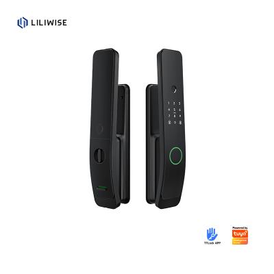 China Liliwise High Security Smart Door Lock with Biometric Fingerprint and Tuya WiFi Suitable for 35~60mm Door Thickness for sale