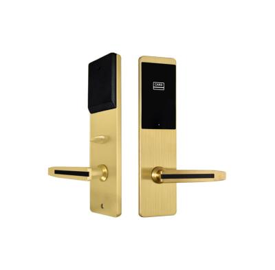 Safety Golden Smart Electronic Hotel Door Locks RFID Card System