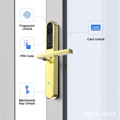Cina Serratura di porta di alluminio dell'impronta digitale astuta dello schermo di visualizzazione di OLED con 2 anni di garanzia in vendita