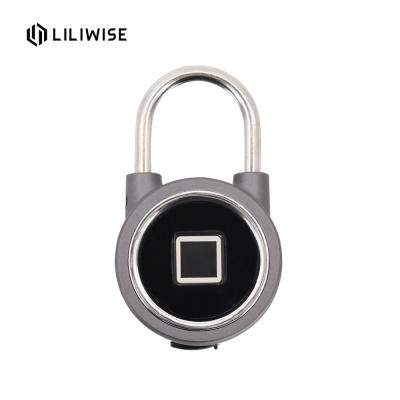 China Safety Alarm Waterproof Bluetooth APP Fingerprint Door Lock / High Security Padlock for sale