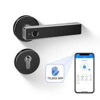 China N21 Smart Bluetooth Fingerprint Door Lock with WiFi App Control - 148mm Handle, 6V Battery, 10,000 Operations for sale