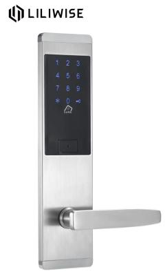 China Bluetooth APP Access Code Airbnb Apartment Door Lock Silver Zinc Alloy Material for sale