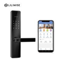 China Liliwise A34 Smart Door Lock with 6 Unlock Methods, FPC Fingerprint Reader & 10,000 Operation Battery Life for sale