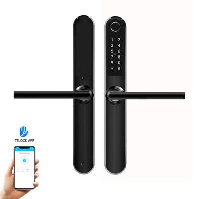 中国 TtlockのAppのWifiの6V電池が付いているスマートなハンドル パスワード ドア ロック 販売のため