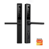 China Fireproof Aluminum Door Lock with Fingerprint Access 38mm Width 6V Smart Lock for sale