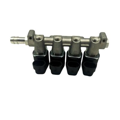 China 4 cilinders LPG-CNG-legeringsinjector met 12 V spanning en 2 Ohm weerstand Te koop