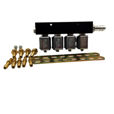 China 3 Ohm Injector Harness Rail para Veículos de GNC ou GPL de 4 cilindros pretos à venda