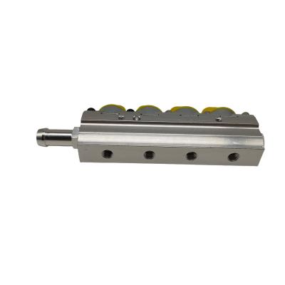 China Yellow Silver Rail Injector Professional Tested For 4 Cylinder CNG Or LPG Cars for sale