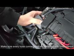 3.Install injection hoses from the injector rail to the connectors on intake manifold