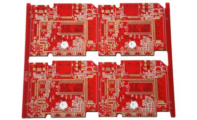 China 4 layer pcb  red solder masker pcb board fabrication multilayer circuit boards pcb design manufacturing multi pcb for sale