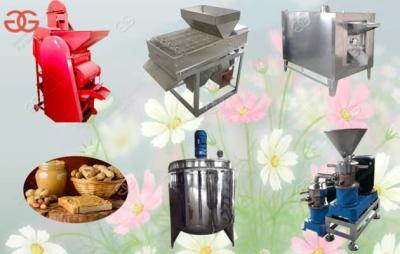 China Automatic Peanut Butter Grinding Processing Line With Stainless Steel For Sale for sale