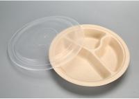 China Biodegradable Compostable Tableware Set 26x20cm Food Trays Bowls Cornstarch PLA Sugarcane Bagasse for sale
