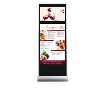 Cina Totem LCD solo di tocco del contrassegno di Digital del supporto doppio del pannello con 3G Wifi in vendita