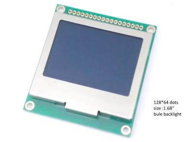 Cina Esposizioni LCD 128 * 64 bianco, lato di segmento a 1.68 pollici monocromatico su ordinazione della PANNOCCHIA in vendita