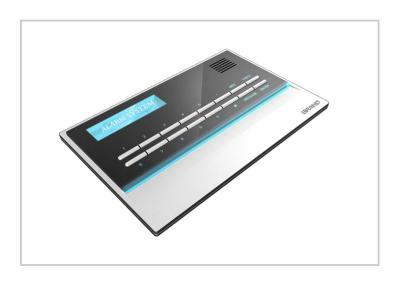 Cina Sistema metallico e senza fili della casa ultrasottile dell'affissione a cristalli liquidi di Digital GSM di sicurezza di allarme con 8 tastiere senza fili LYD-114 in vendita