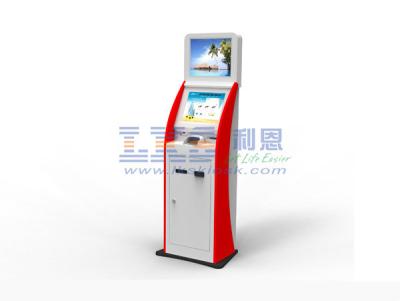 China Custom Self Service Banking Kiosk Touch Screen Kiosks A4 Laser Printer for sale