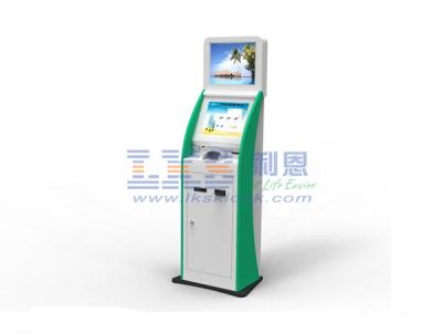 China Custom Self Service Banking Kiosk Touch Screen Kiosks A4 Laser Printer for sale