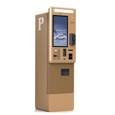China 21.5 Inch Outdoor Car Parking Payment With Cash Payment QR Scanner POS Reader for sale
