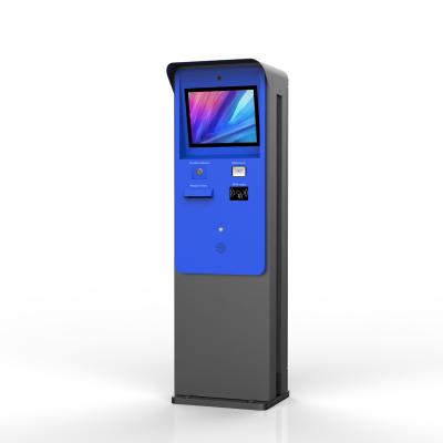Cina Monitor touch screen da 21,5 pollici in lamiera d'acciaio laminata a freddo, lettore di schede, Windows 11, impermeabile IP65, chiosco per il pagamento del parcheggio con accettatore di banconote e stampante in vendita