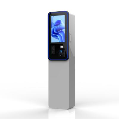 China Outdoor Cash Payment With Banknotes & Coin QR Scanner Receipt Printer Touch Screen for sale