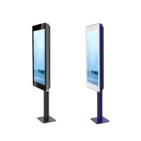 China Free Standing Dual Touch Screen Advertising Kiosk with Movie Ticket Printer 17 inch for sale