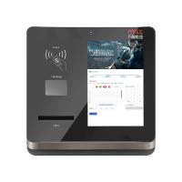 China Cinema Ticket Printer with RFID Card Reader Kiosk - 17 Inch Touch Screen, Intel Atom D525, Wall Mounted Design for sale