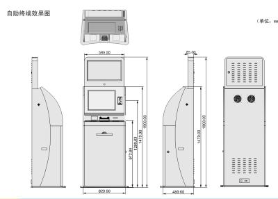 China Anti - Fishing Self Service Kiosk Machine Payment Cash On Delivery/Self-Service Kiosk for Banks,ATM kiosk with Cash for sale