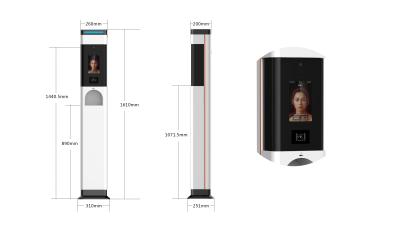Chine 8" thermomètre désinfectant ccc de position de plancher de 1000ml Android 7.1.2 à vendre