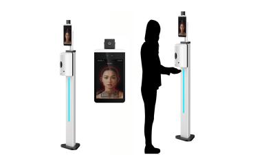 Chine thermomètre infrarouge de support de plancher de 1280x800 50CM avec le distributeur de main à vendre