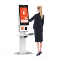 China Self Service Checkout Kiosk with MSR IC NFC Card Reader 22 inch Touch Screen for sale