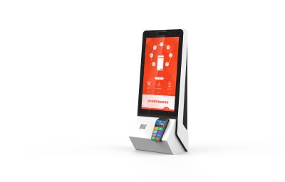 China Anti Dust Indoor Ordering Kiosk Highly Responsive For Credit Card for sale