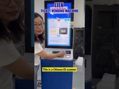 Desktop Restaurant Hotel Self Ordering Kiosk With Touch Screen Receipt Printer