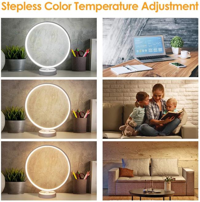 Smart Light Therapy Lamp front view showing modern design and LED panel
