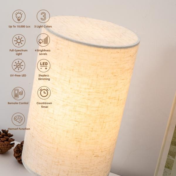 Quality Adjustable 10000 Lux LED Therapy Lamp with Remote Control for Mood Enhancement for sale