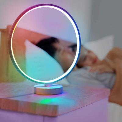 China Custom 8W RGB Color Changing Dimmable LED Table Lamp with Remote Control for sale