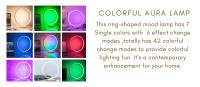 China Remote Control Circle Table Lamp 8W LED Mood Lamp with 2700K Warm White Light for sale