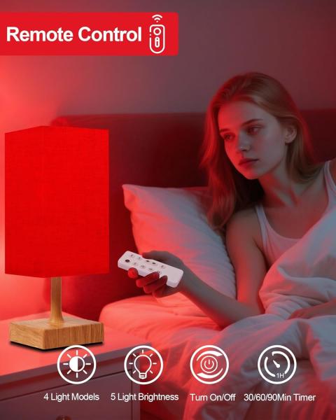 Quality Remote Control 24W 670nm Red LED Therapy Light with Timer for Sleep Aid for sale
