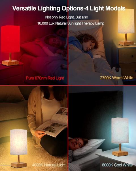 Quality Remote Control 24W 670nm Red LED Therapy Light with Timer for Sleep Aid for sale