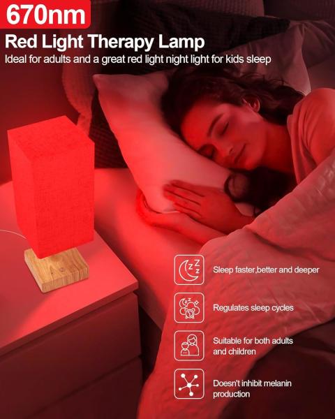 Quality Remote Control 24W 670nm Red LED Therapy Light with Timer for Sleep Aid for sale