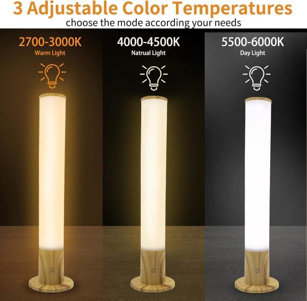 Quality Cylindrical Daylight Simulation Lamp 10000LUX with APP Control and 16W Power for for sale