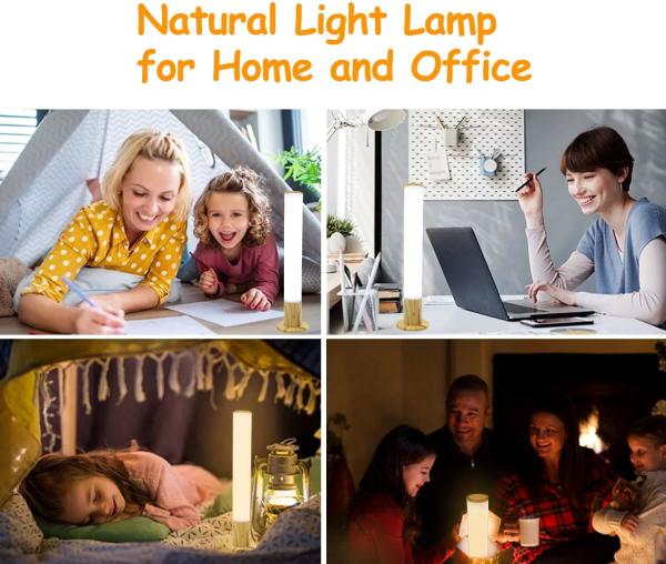 Quality Cylindrical Daylight Simulation Lamp 10000LUX with APP Control and 16W Power for for sale