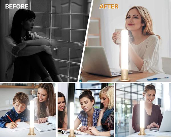 Quality Remote Control Daylight Simulation Lamp 10000LUX Happy Mood Light with 3 Color for sale