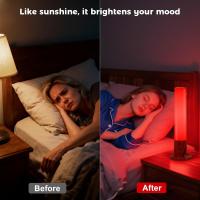 China 670nm Red Light Sleep Lamp with Dimmable Brightness and Timer Function for Comfortable Sleep for sale